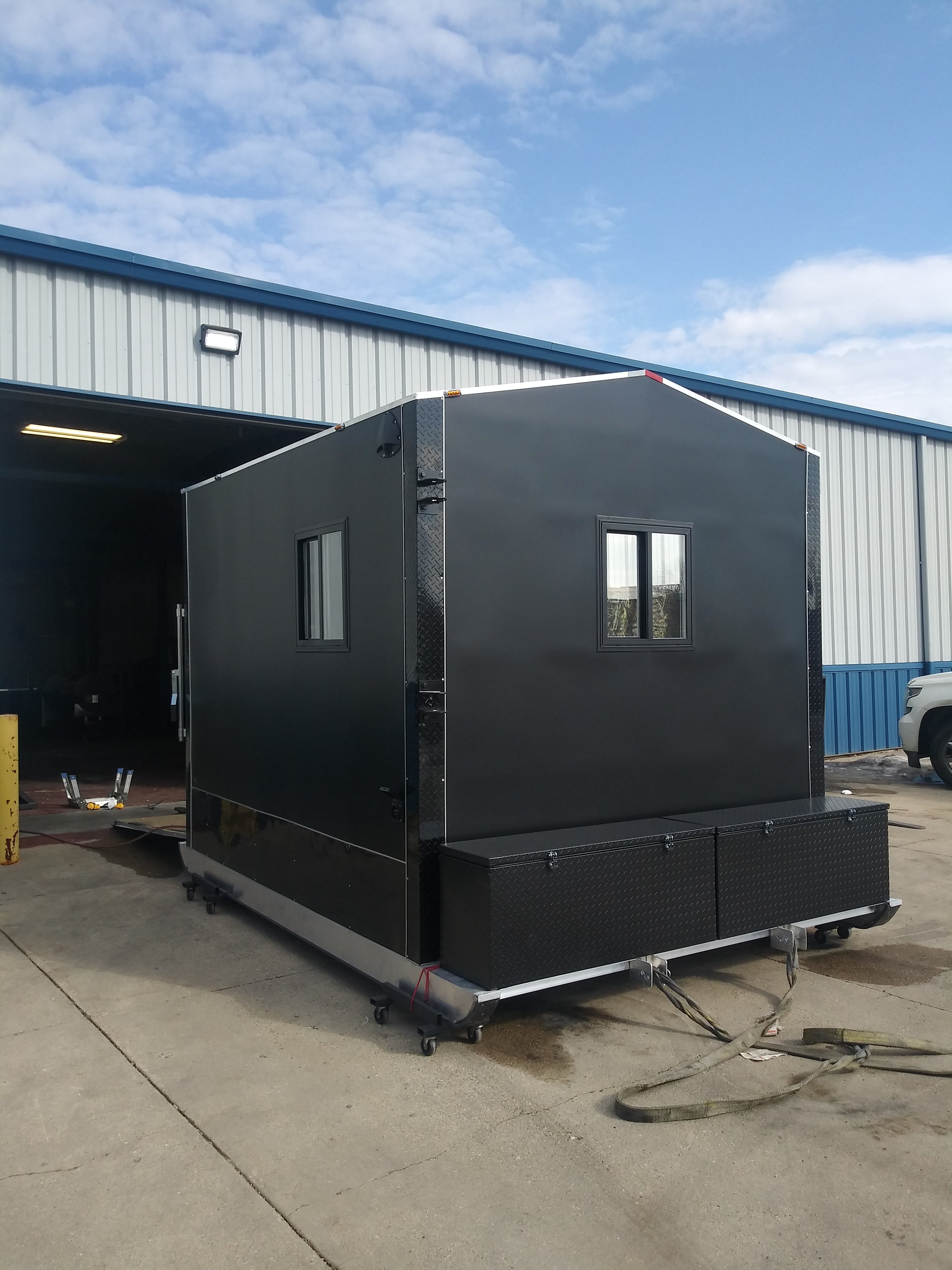 8.5x10 front tool boxes black powder coat aluminum Dimond box | Nodak ...